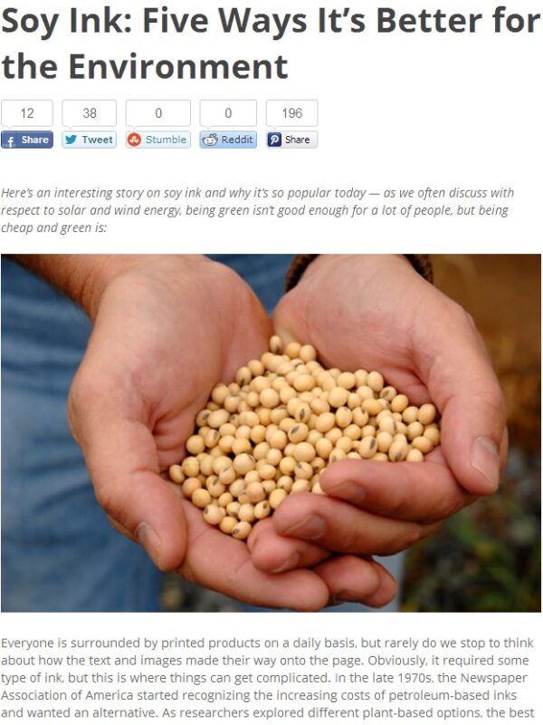 Soy Based Ink Printing Preferred by Most Printing Companies in NH